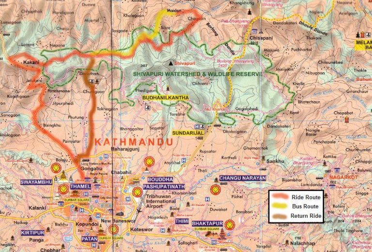 Shivapuri Ride Maps & Facts - Realworld Adventures