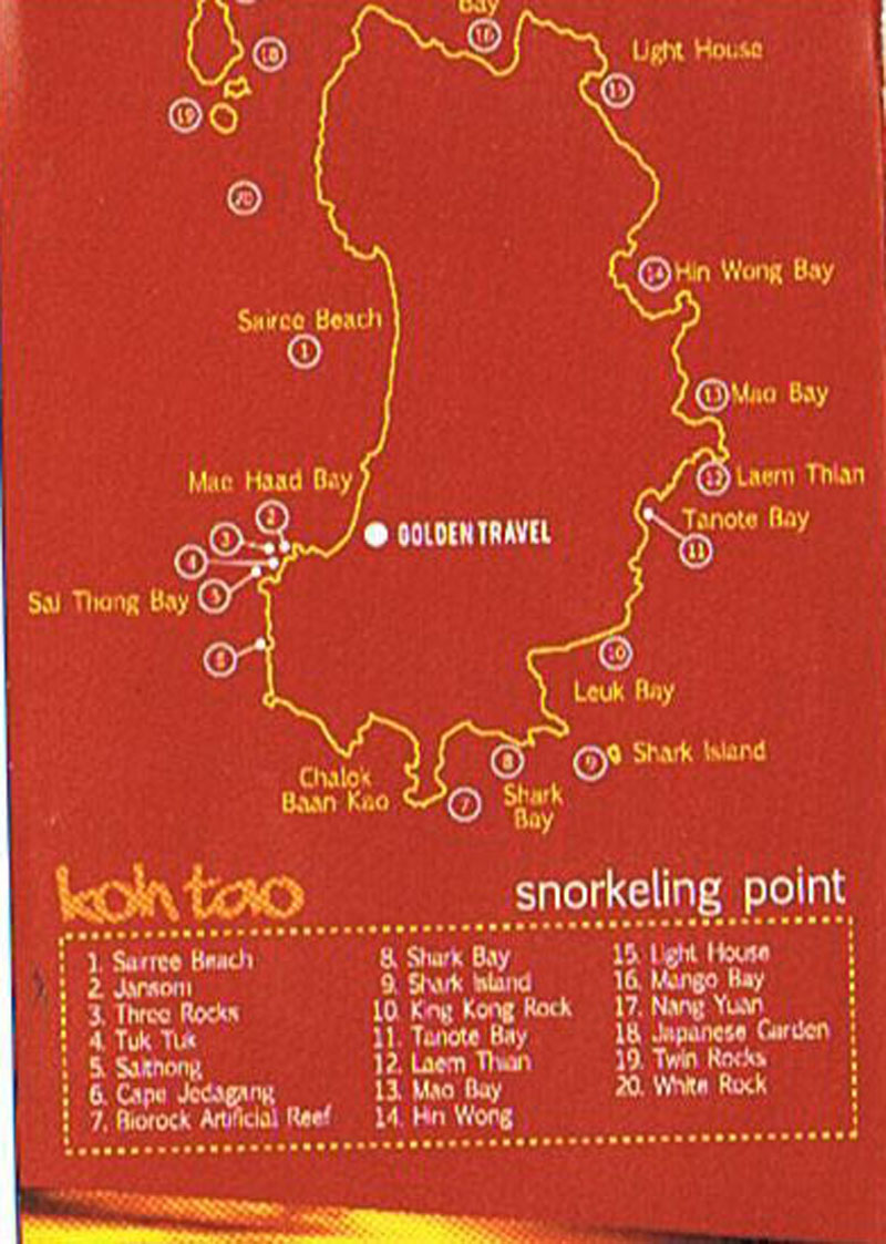 Koh Tao Maps and Facts, Thailand - Realworld Adventures